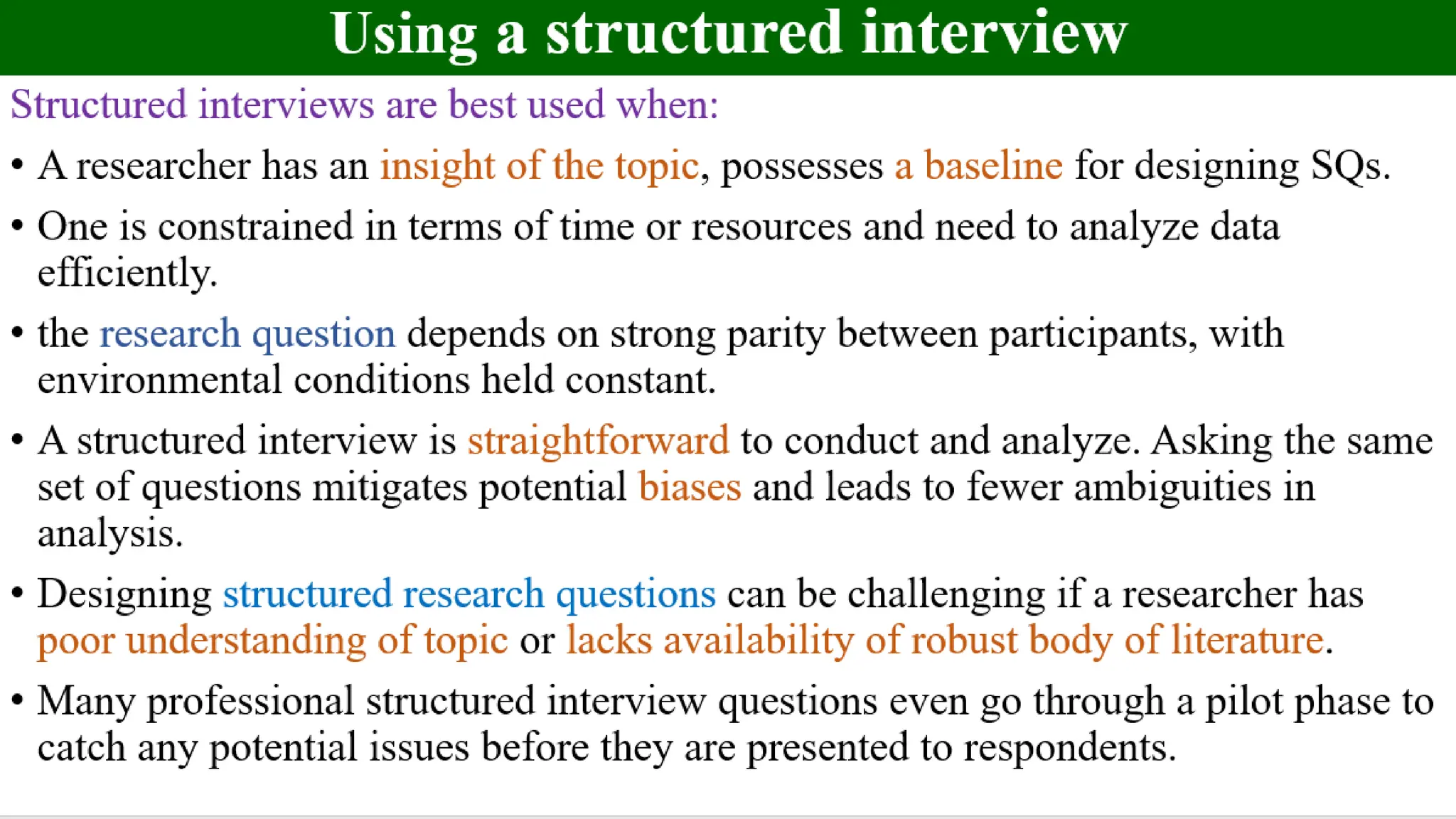 Research Interview Questions: Skills and examples | PPTX