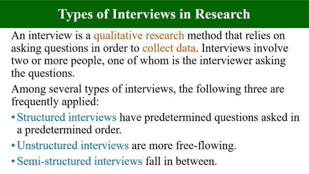 Research Interview Questions: Skills and examples | PPTX