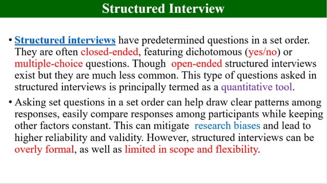 Research Interview Questions: Skills and examples | PPTX