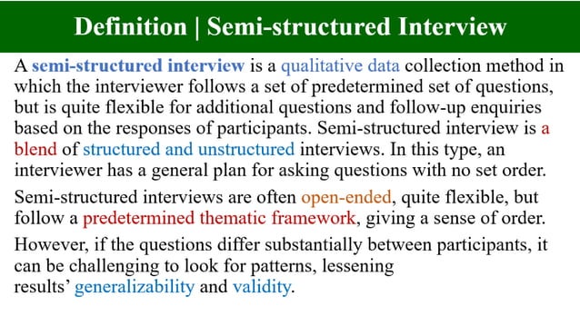 Research Interview Questions: Skills and examples | PPTX