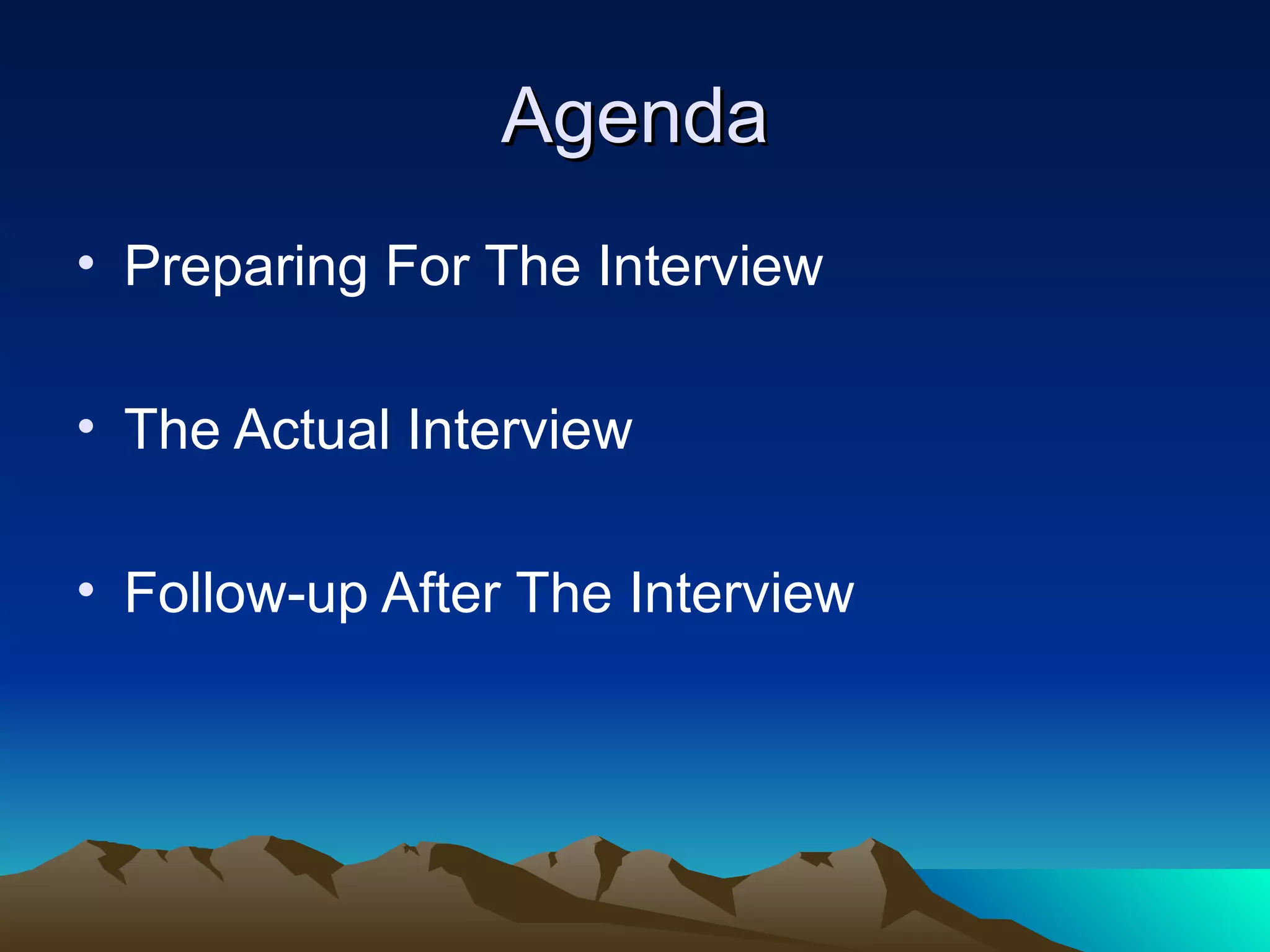 Interviewing Skills Presentation | PPT