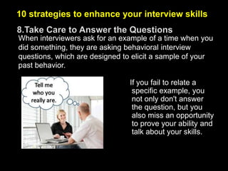 Interviewing skills & self preparation during interview session | PPTX