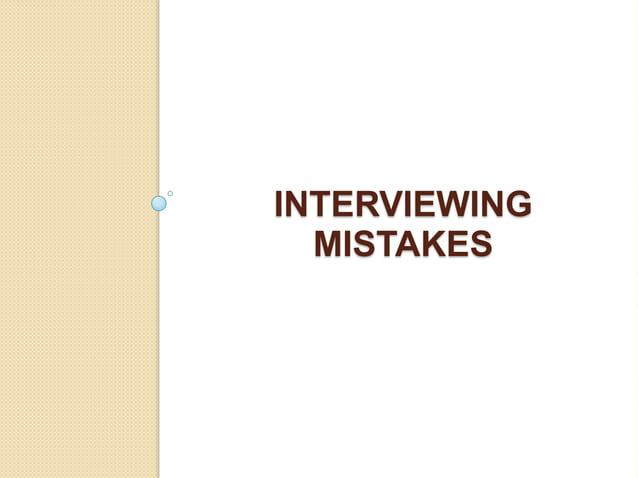 Interviewing Skills Workshop | PPTX