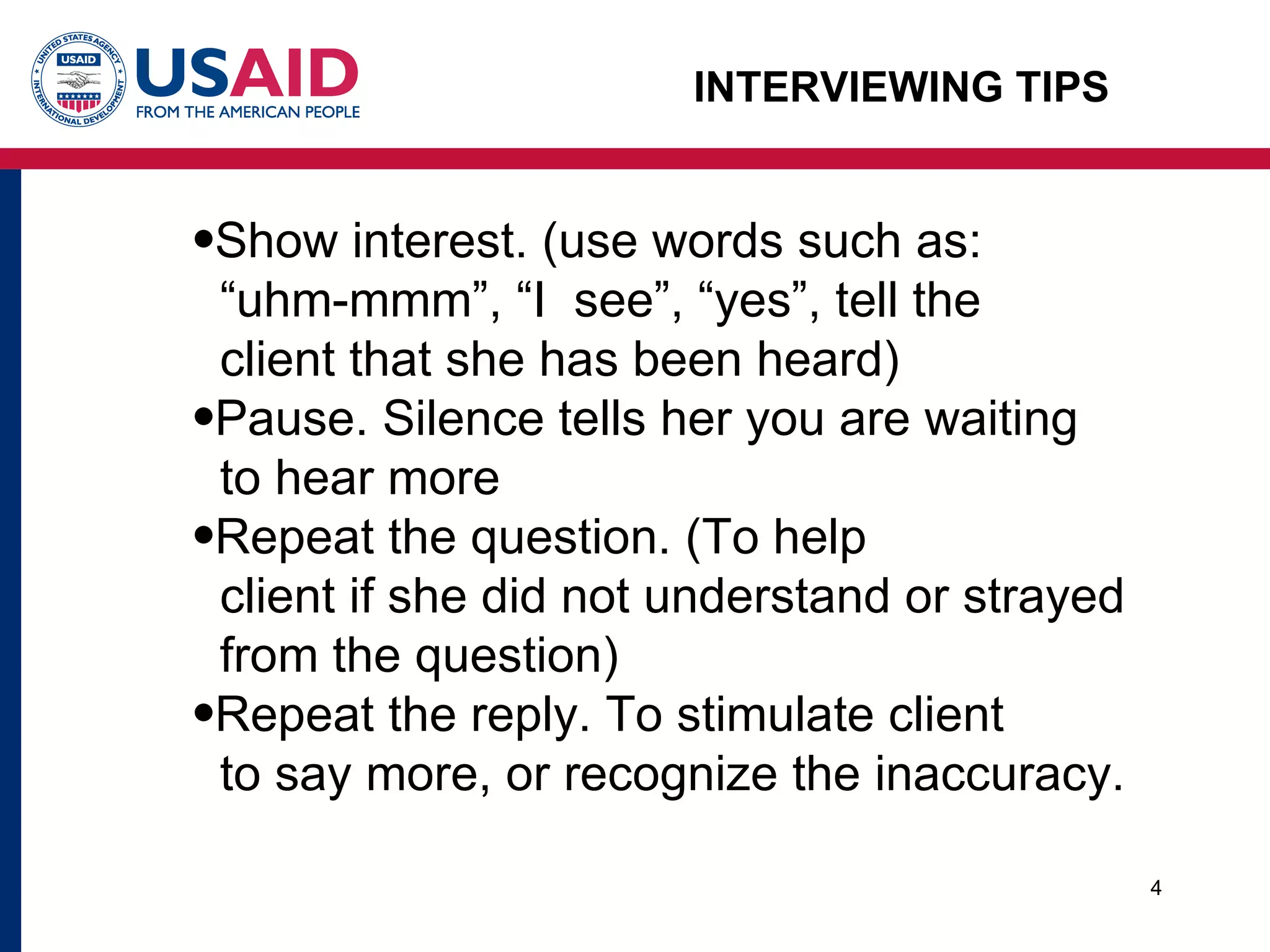 Interviewing Techniques | PPT