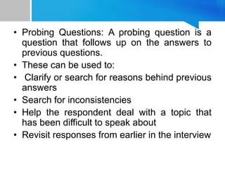 Interviewing Techniques in Forensics | PPTX