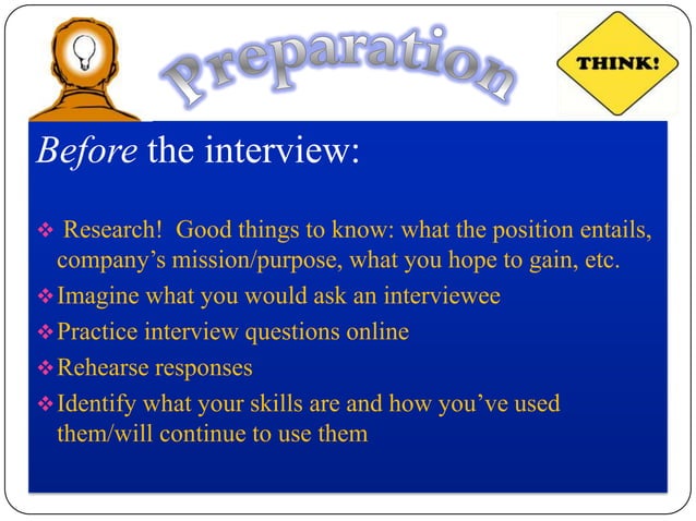 Interviewing techniques workshop | PPT