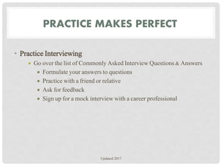 Interviewing Techniques Workshop | PPT