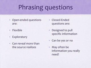 Interviewing tips | PPTX