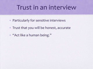 Interviewing tips | PPTX