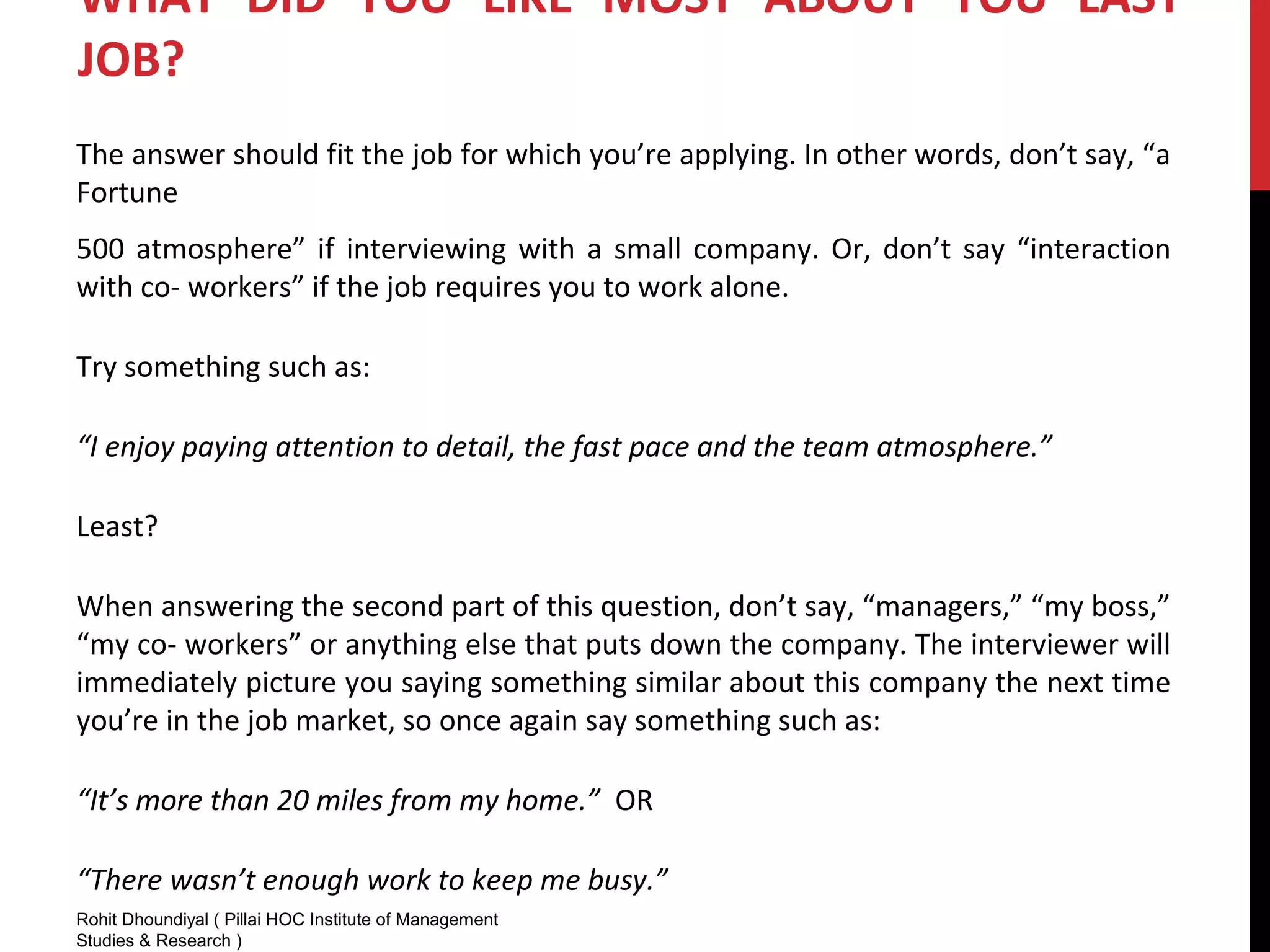 Interviewing tips | PPT