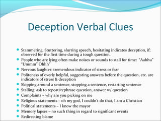 Interview & Interrogation | PPT