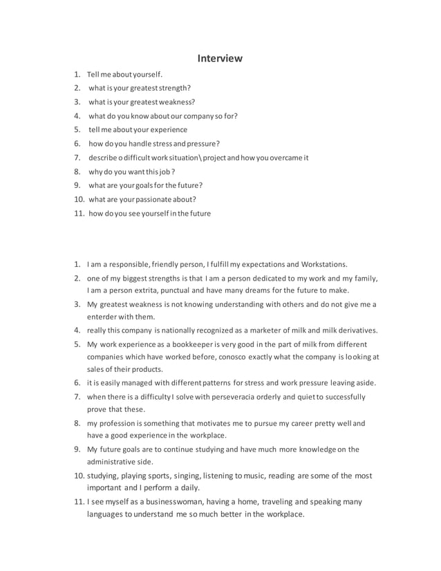 Interview | DOCX | Career Advice | Careers