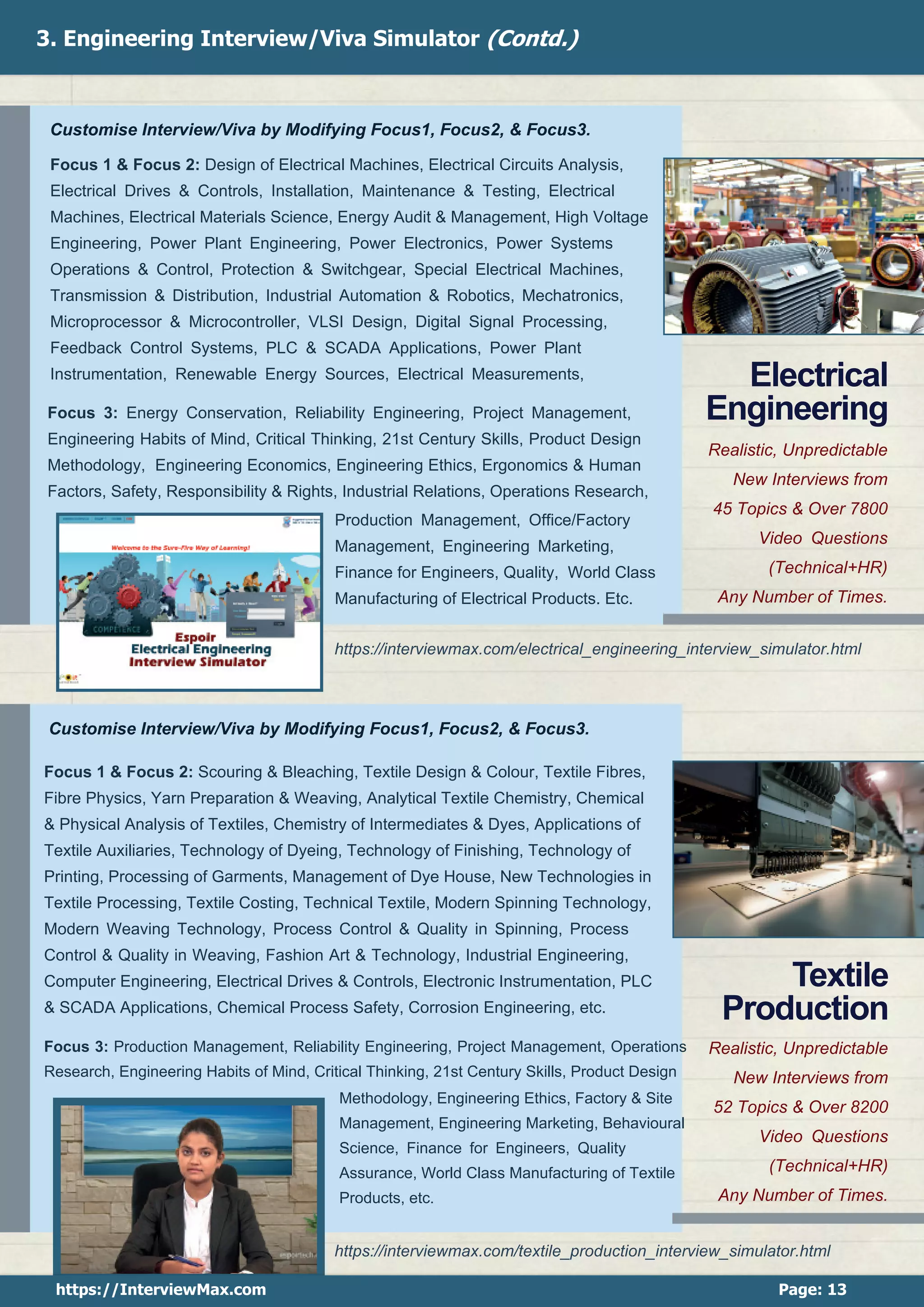 Interview & Viva Lab for Engineering | PDF