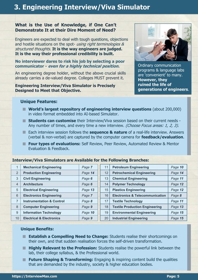 Interview & Viva Lab for Engineering | PDF
