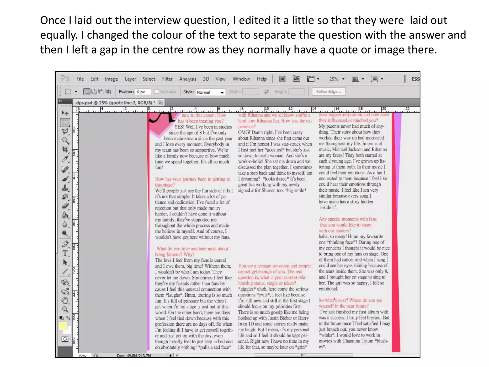 Interview layout | PPTX