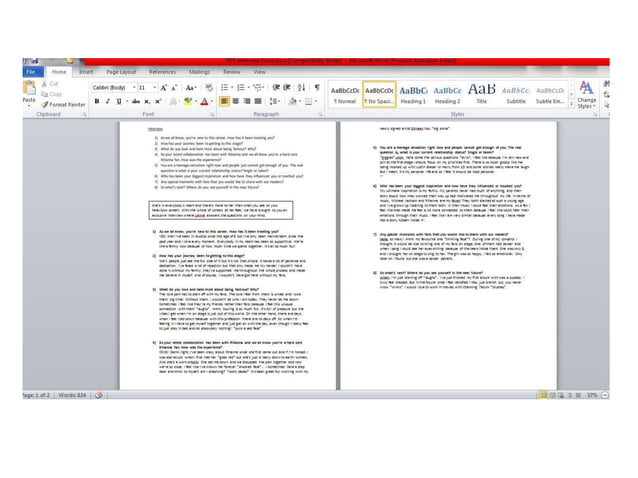 Interview layout | PPTX