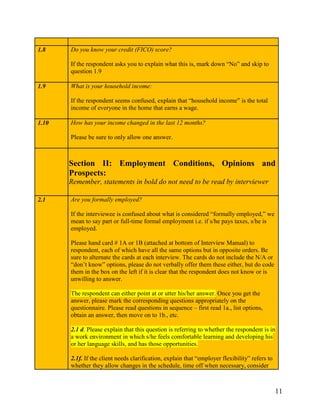 Interview manual - IRC Ctr for Financial Opportunity | PDF