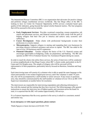 Interview manual - IRC Ctr for Financial Opportunity | PDF