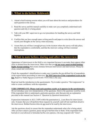 Interview manual - IRC Ctr for Financial Opportunity | PDF