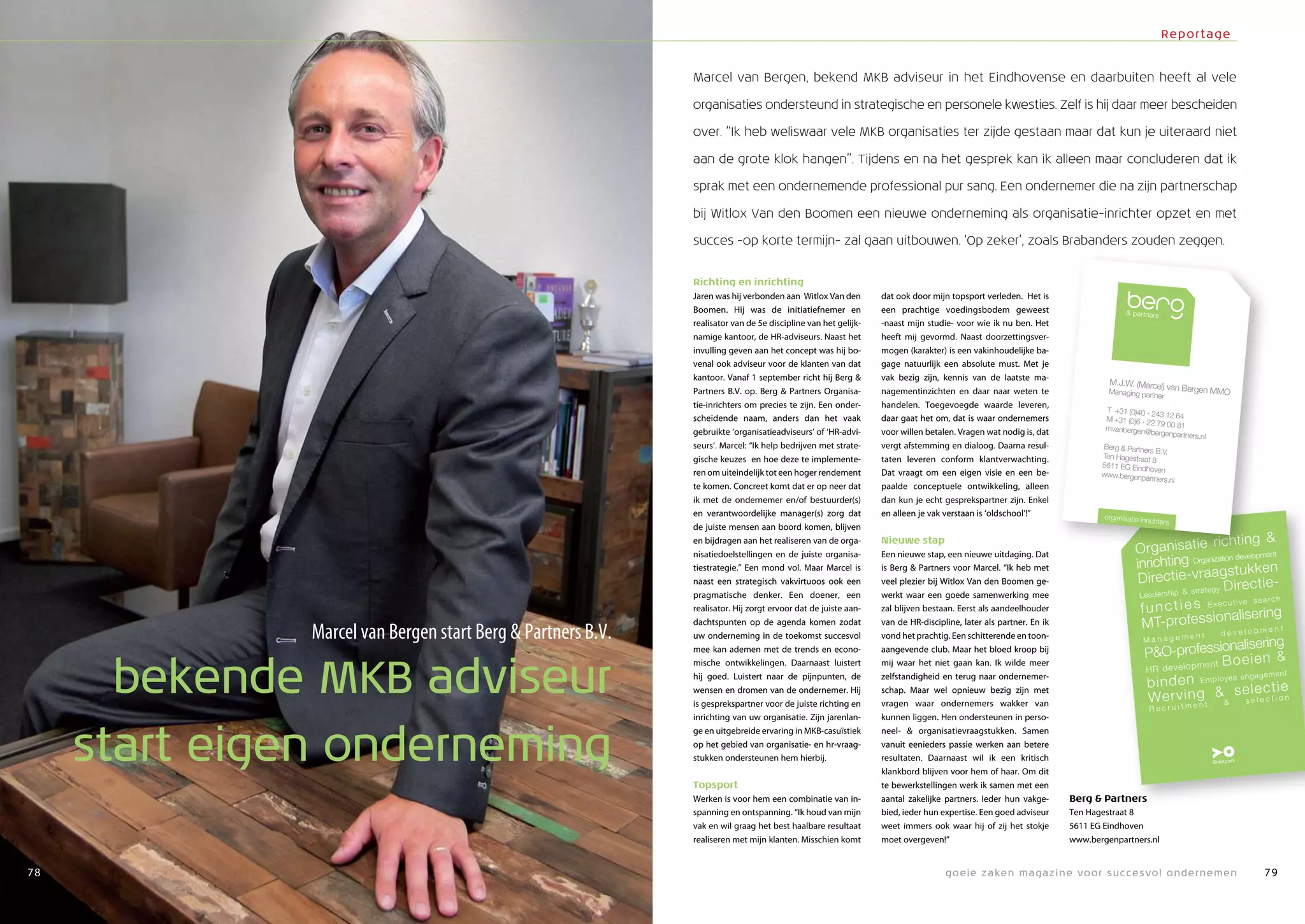 Interview Marcel Van Bergen Sept. 2011 | PDF