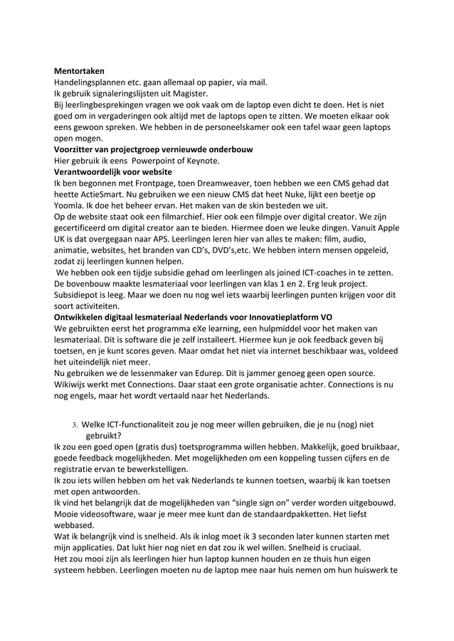 Interview H. Orsel | ICT gebruik | PDF