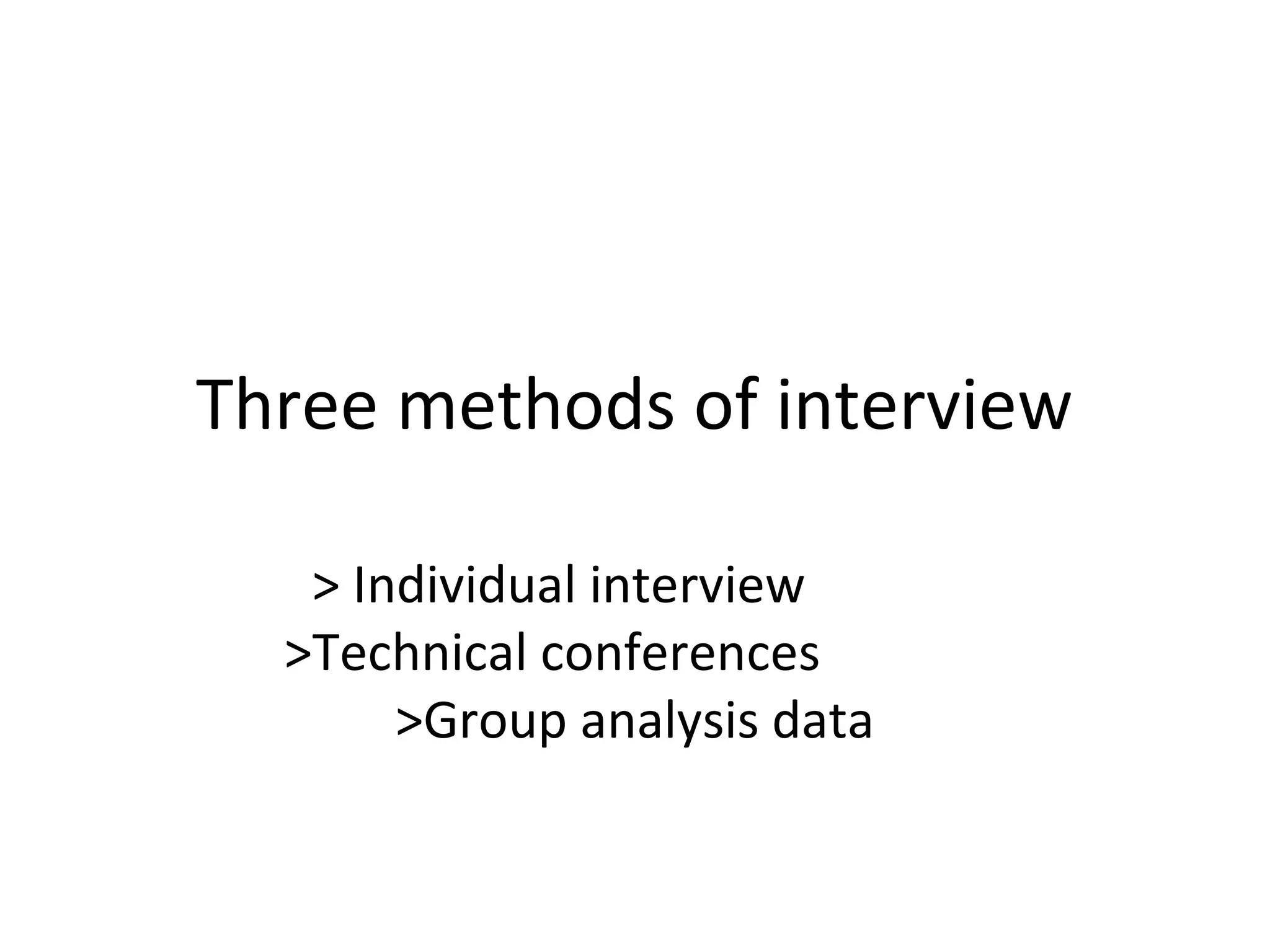 Interview method | PPT