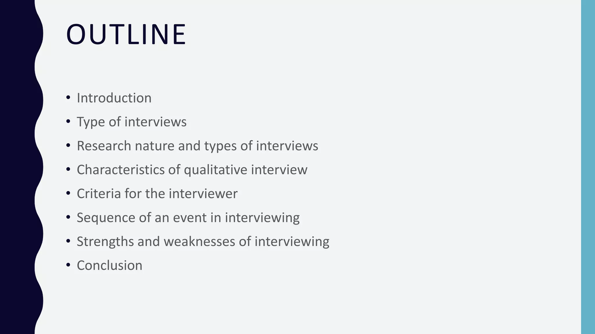 Interview Method for Qualitative Research | PPTX