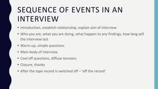 Interview Method for Qualitative Research | PPTX