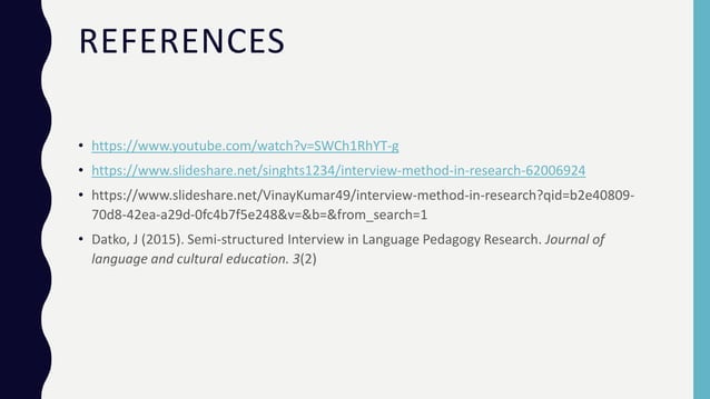 Interview Method for Qualitative Research | PPTX