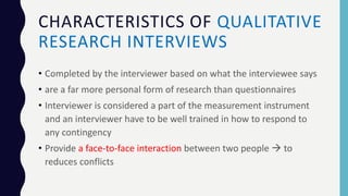 Qualitative Research Interview