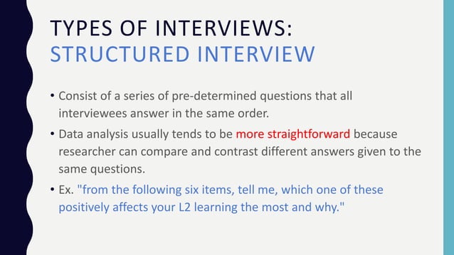 Interview Method for Qualitative Research