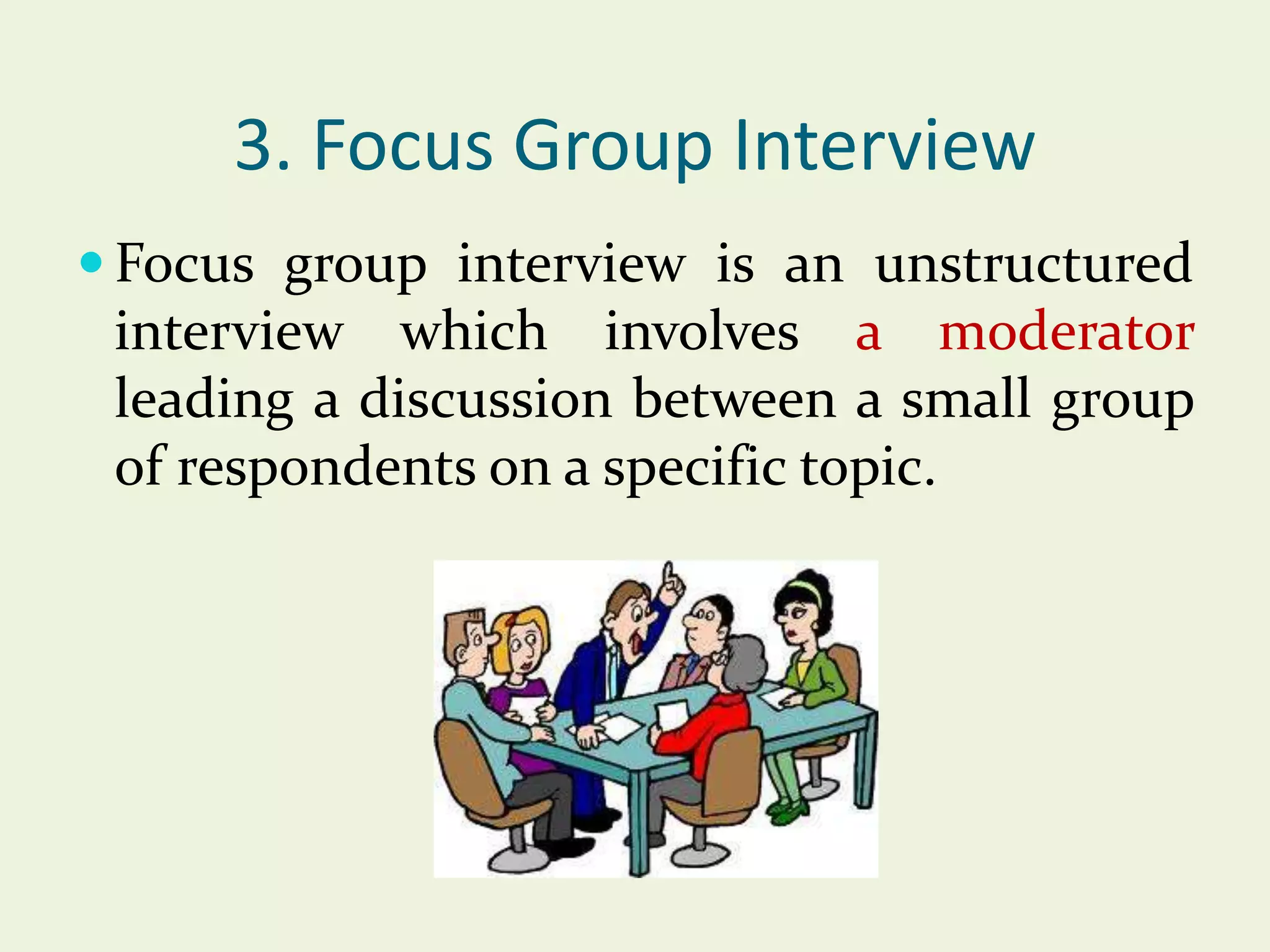 Interview method in research | PPTX