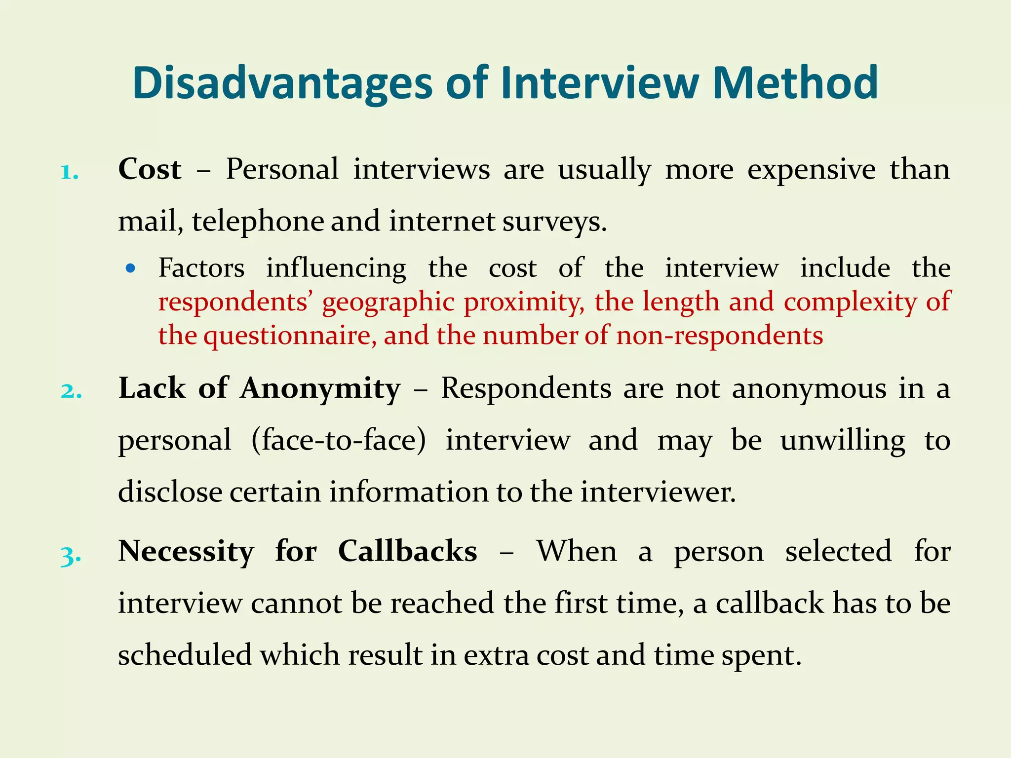 Interview method in research | PPTX