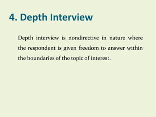 Interview method in research | PPTX