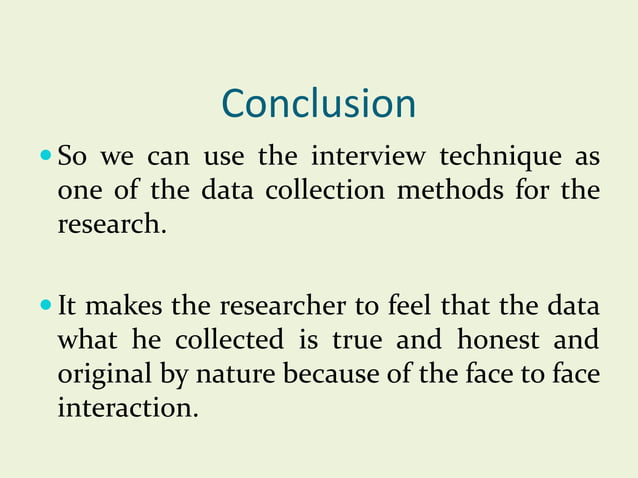Interview method in research | PPTX