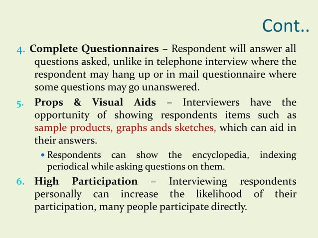 Interview method in research