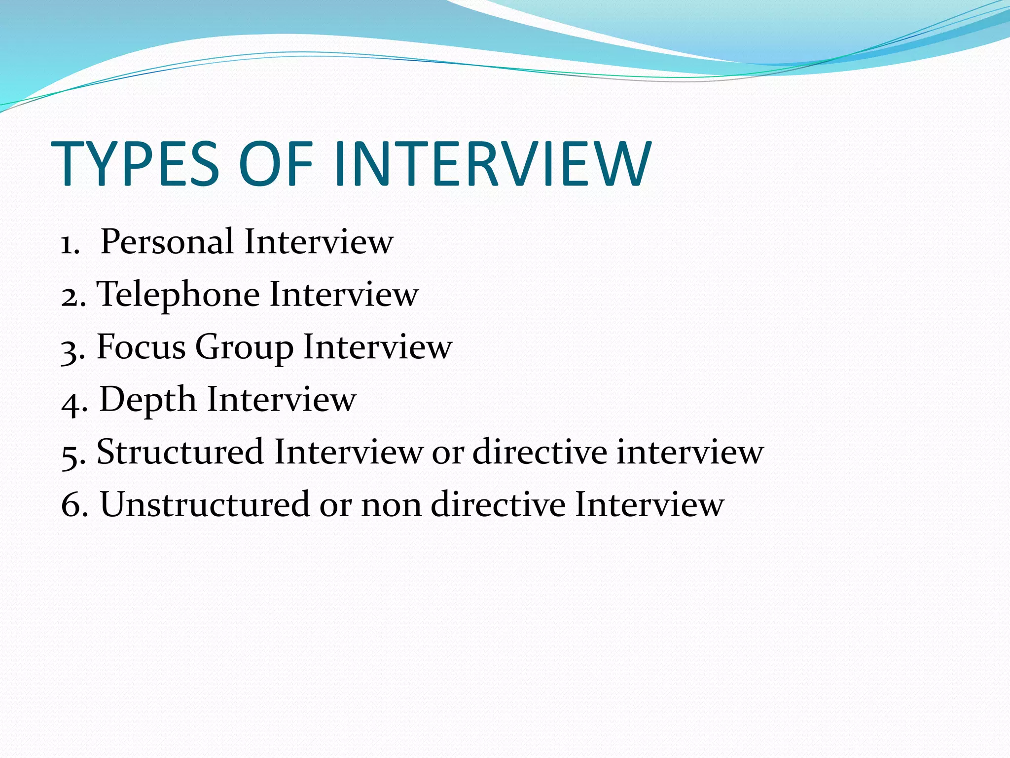 Interview method in research | PPTX | Resume Writing and Advice | Job ...