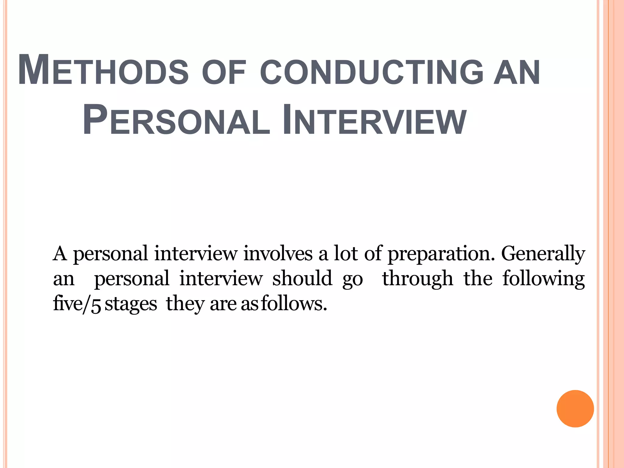 Interview method in research | PPTX | Resume Writing and Advice | Job ...