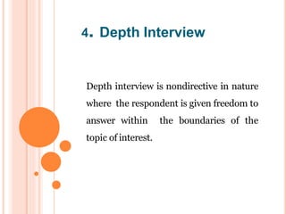Interview method in research | PPTX