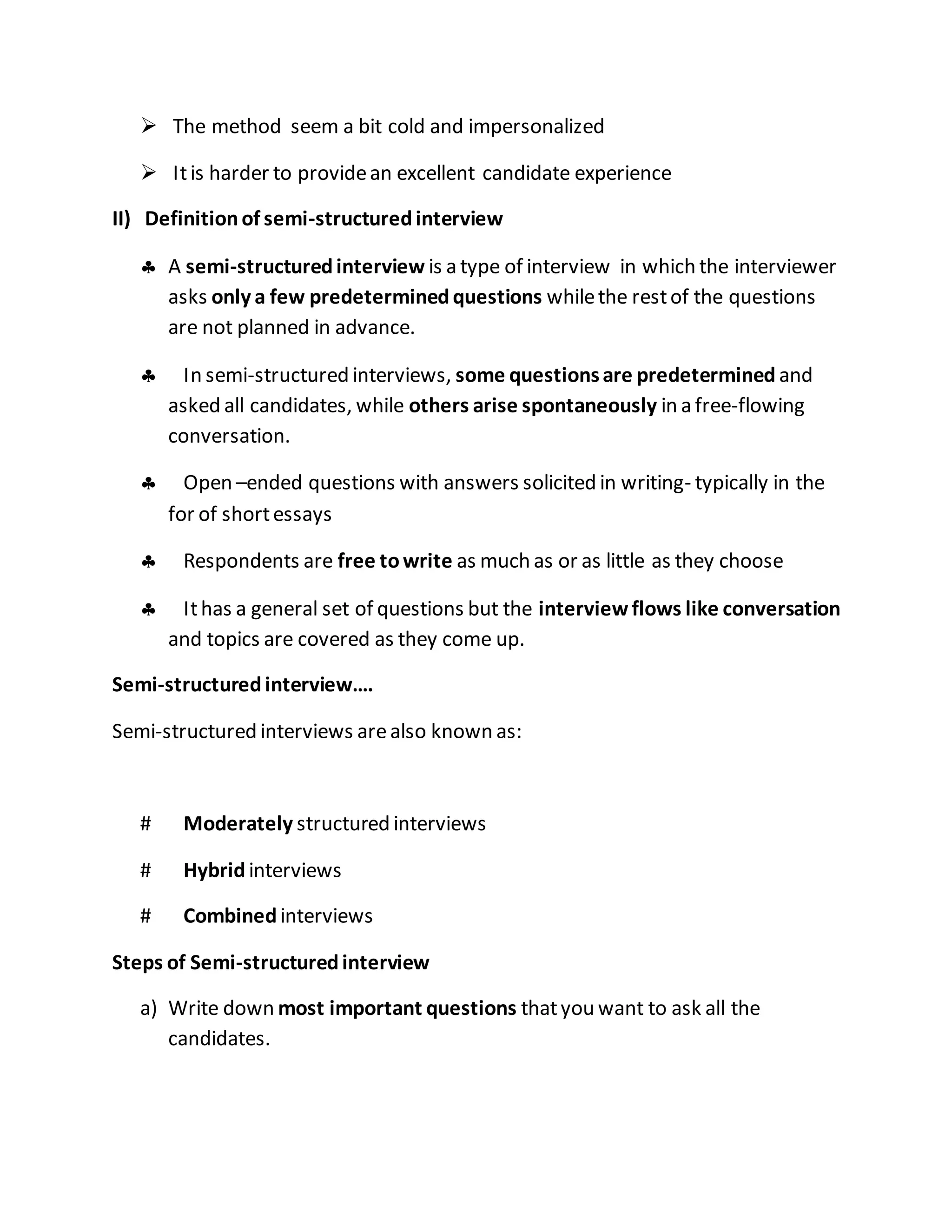 Interview method of psychology | DOCX