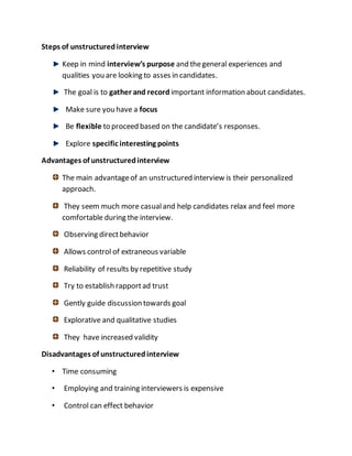 Interview method of psychology pdf 5 | DOCX