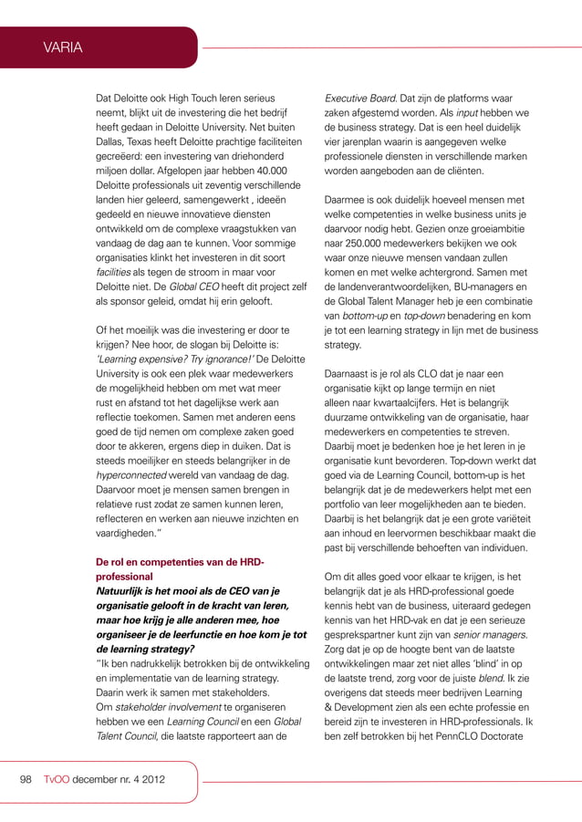 Interview met Nick van Dam Flying Dutch CLO met een groot hart | PDF