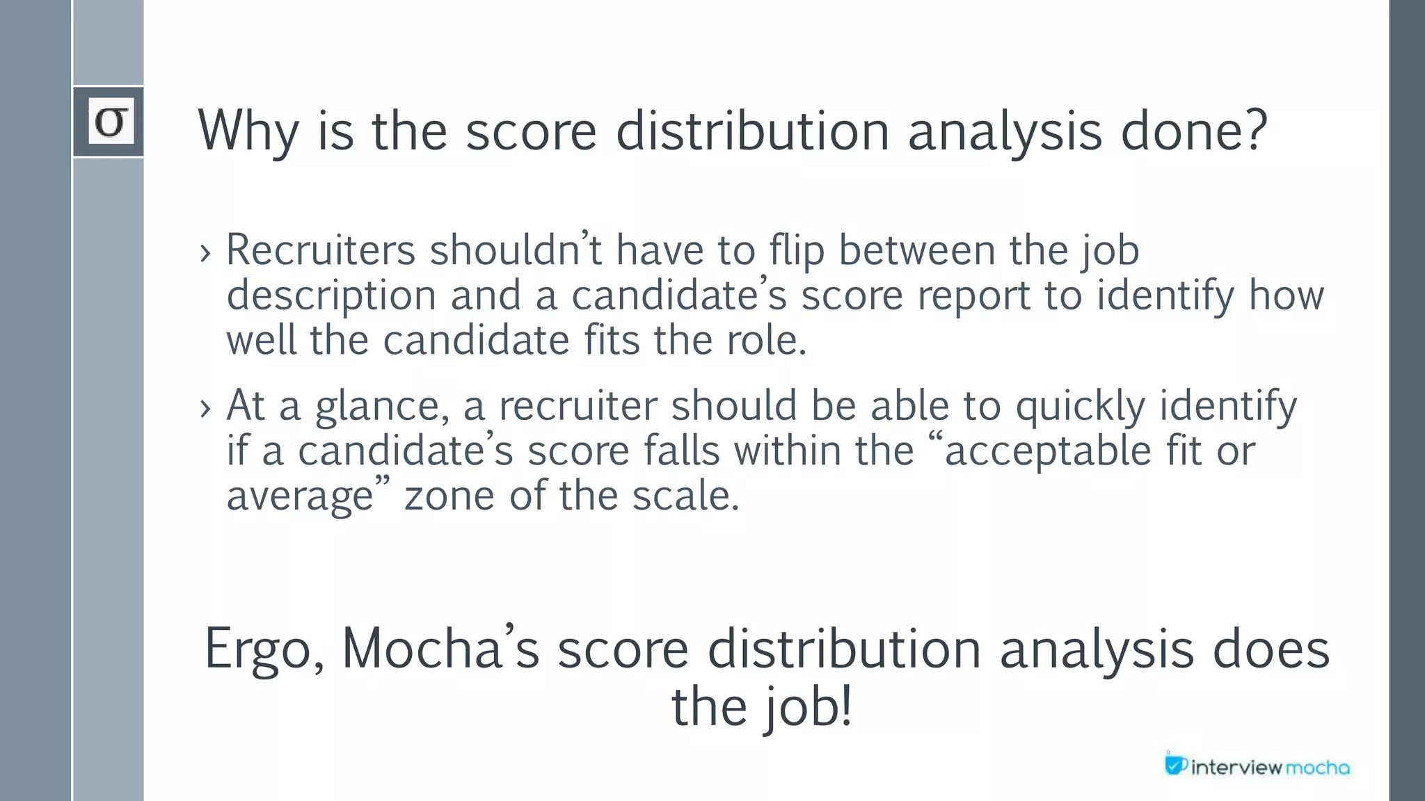 Interview Mocha's Score Distribution Analysis | PPTX