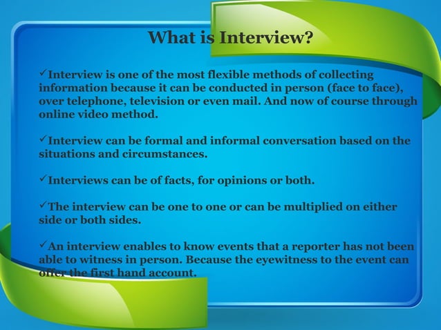 Art of Interviewing | PPT