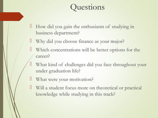 Interview of bba a student | PPT