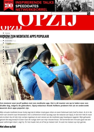 Interview opzij met 100%ik | PDF