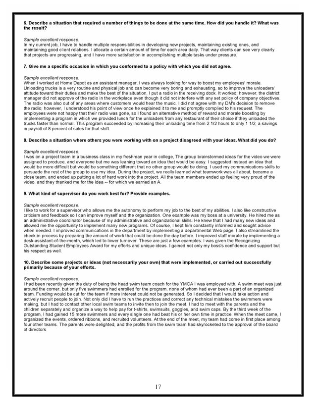 Interview packet | PDF