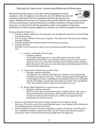 Interview packet | PDF