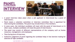 Interview and it's Types | PPTX