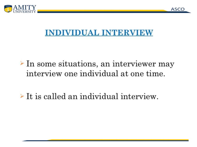 Interview ppt | PPT